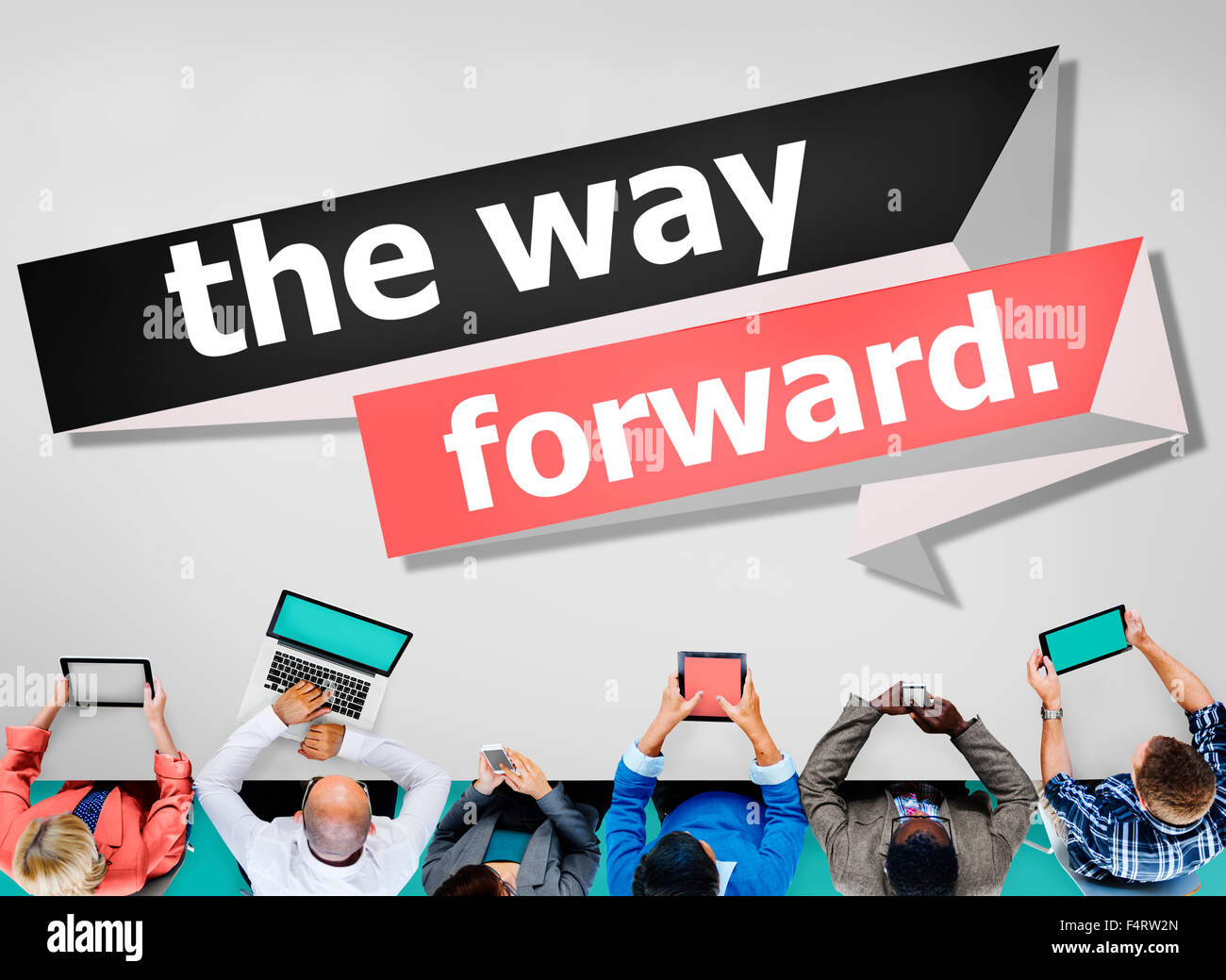 The Way Forward Development Aspiration Goal Concept Stock Photo - Alamy