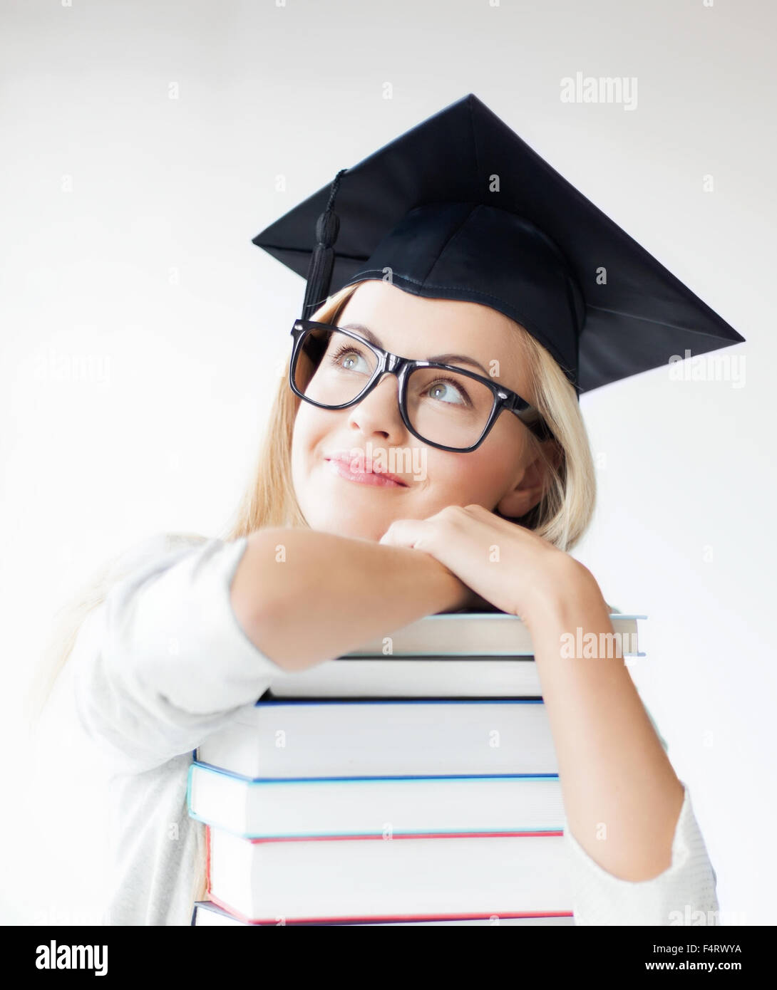 student in graduation cap Stock Photo - Alamy
