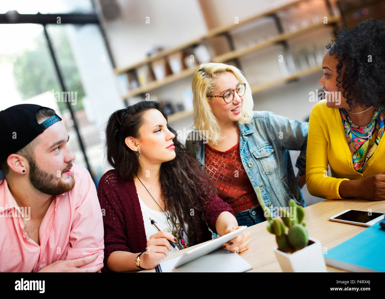 Meeting Talking Discussion Brainstorming Communication Concept Stock ...