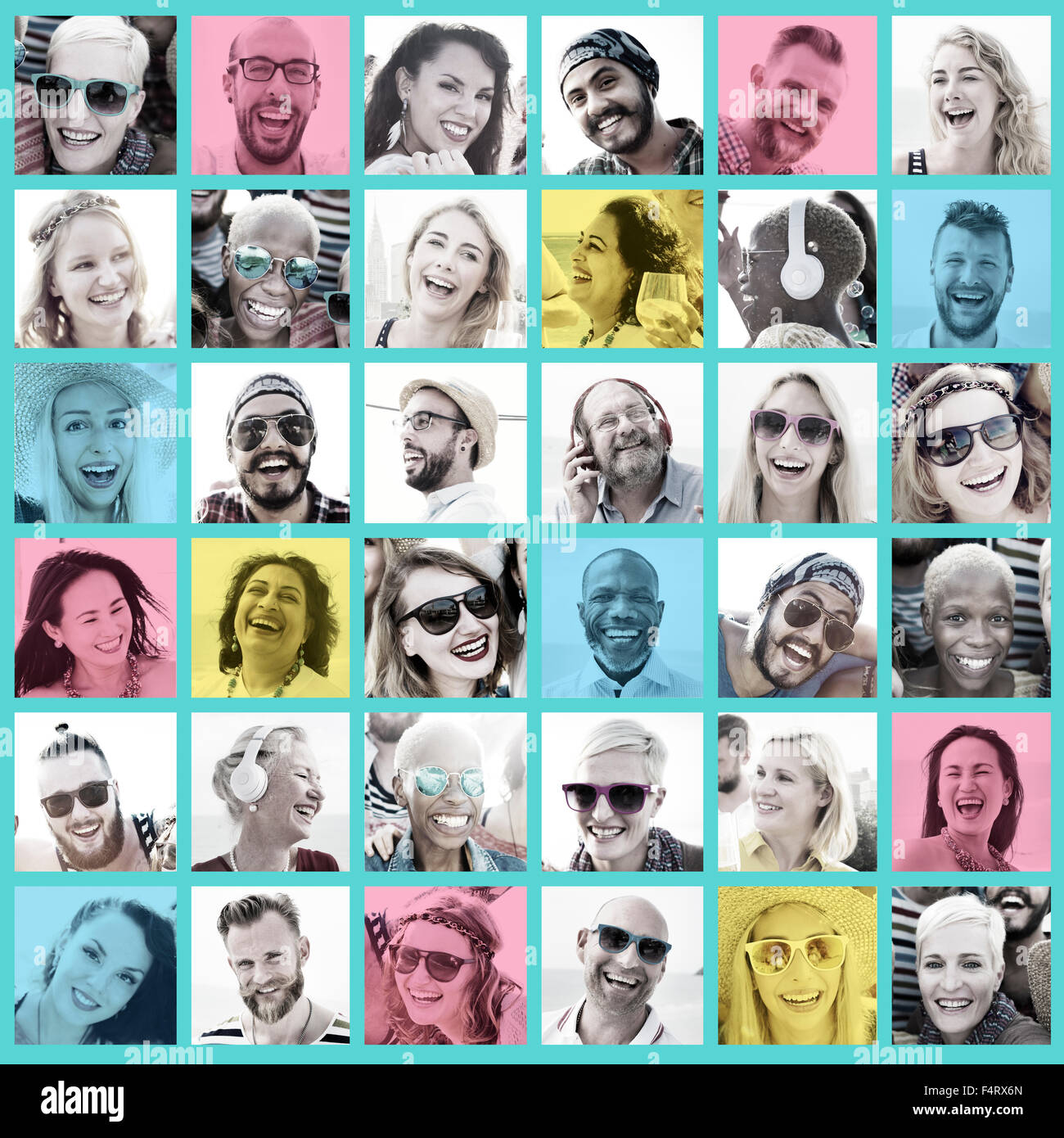 Friends Friendship Portrait Togetherness Fun Concept Stock Photo - Alamy