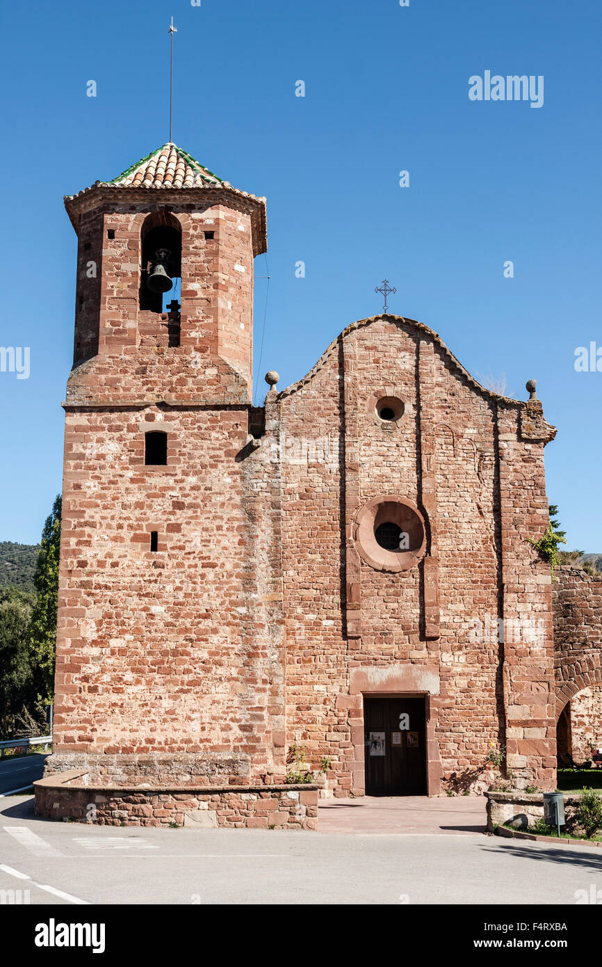 Sant Marti de El Brull. El Brull. Romanesque Stock Photo - Alamy