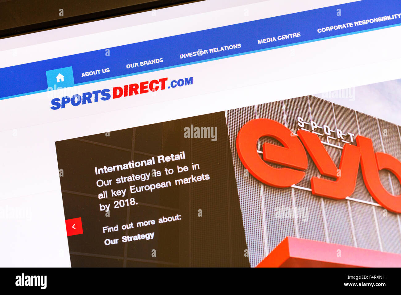 Sports direct .com website homepage online screen Sportsdirect.com ...