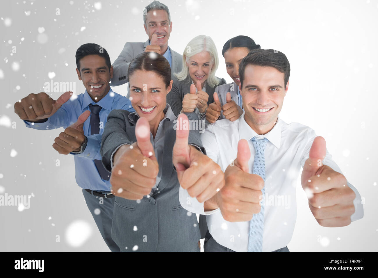 Indian business woman thumbs up hi-res stock photography and images - Alamy