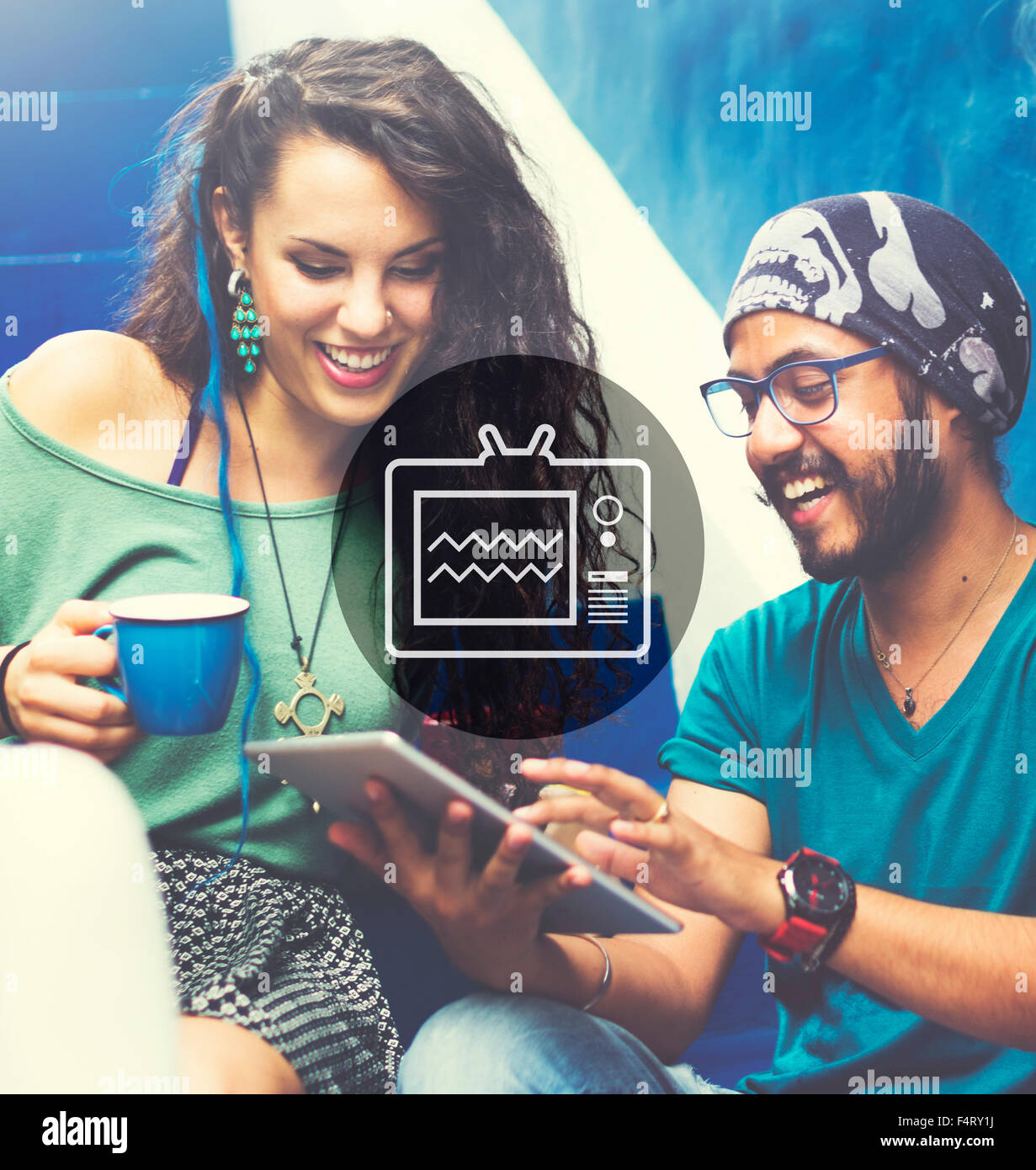 Television Broadcasting Multimedia Entertainment Technology Concept ...