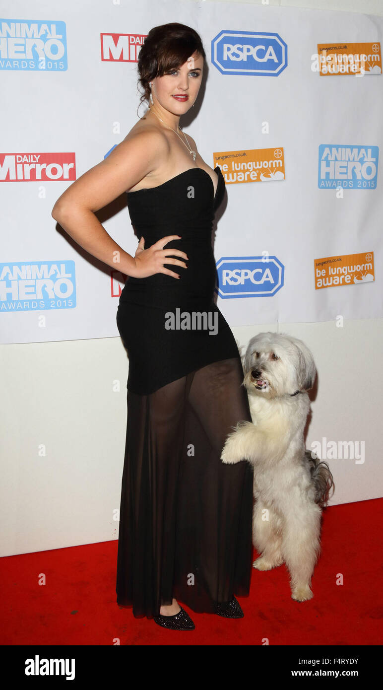 London, UK. Ashleigh Butler and Pudsey at Daily Mirror and RSPCA Animal ...