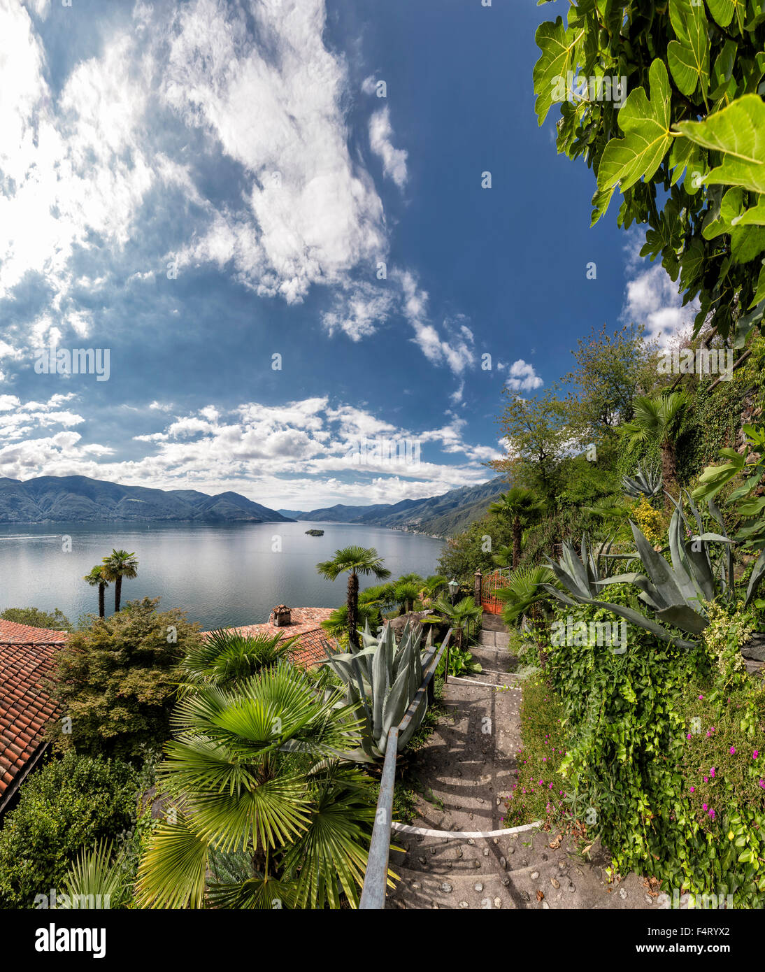 Switzerland, Europe, Ascona, Ticino, Villa, Lago Maggiore, Via ...