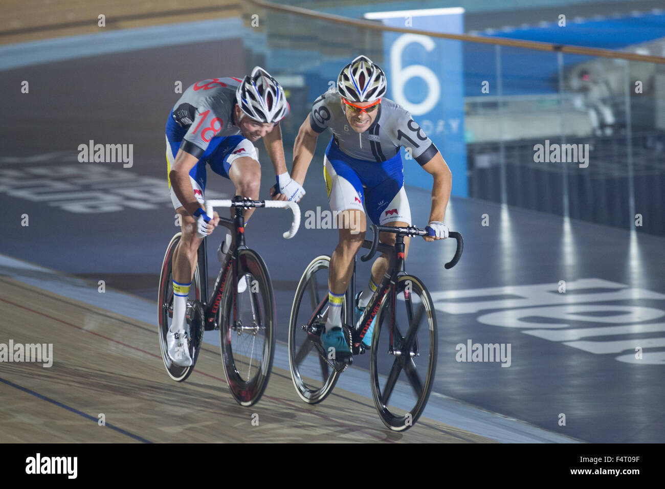 London, UK. 21st October, 2015. Six Day London, day four. Lee Valley ...