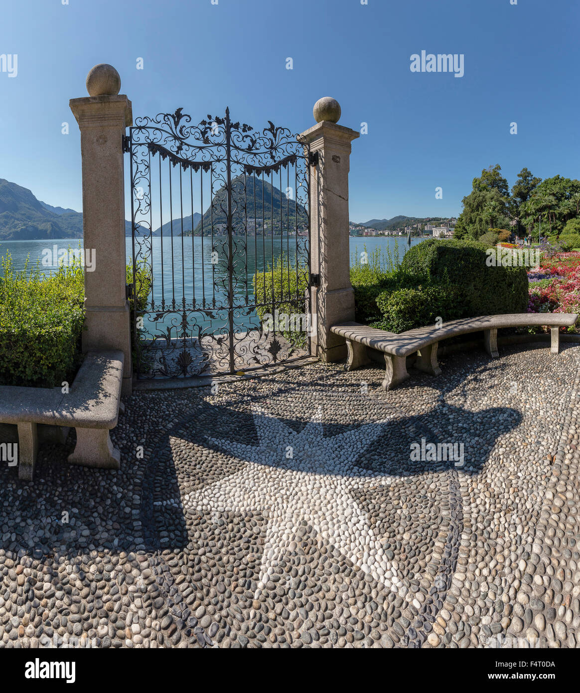 Switzerland, Europe, Lugano, Ticino, Parco Civico, Lake Lugano ...