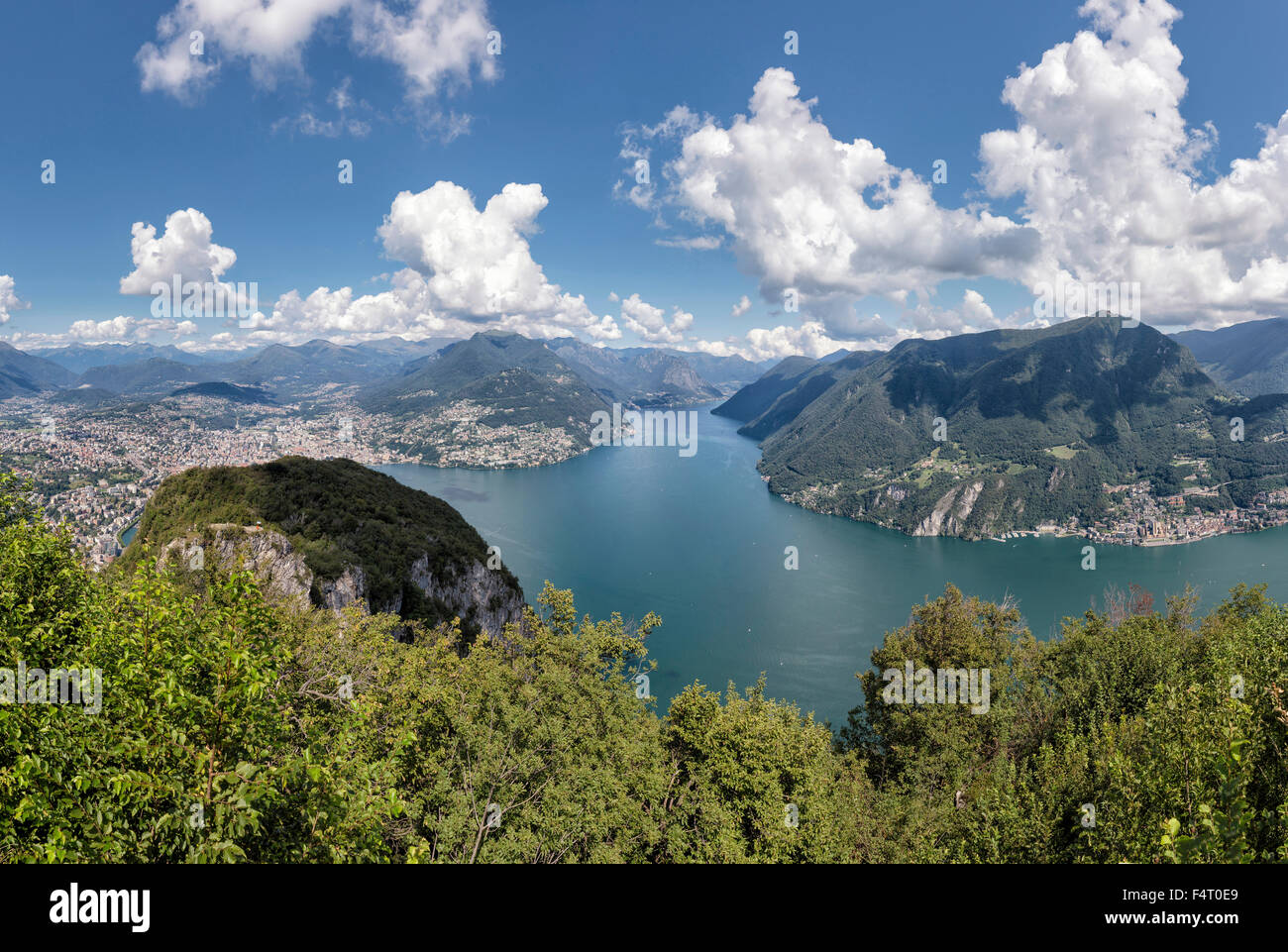 Lugano panoramic view hi-res stock photography and images - Alamy