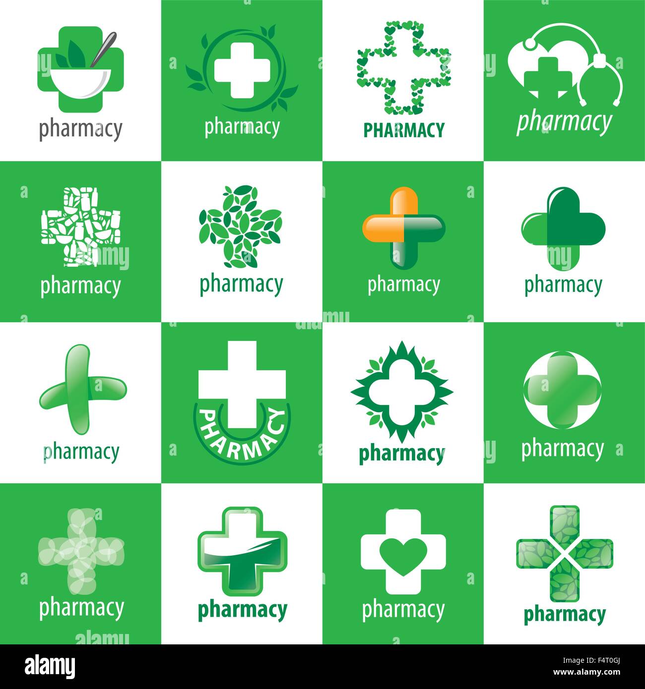 biggest collection of vector logos for medicine Stock Vector Image ...