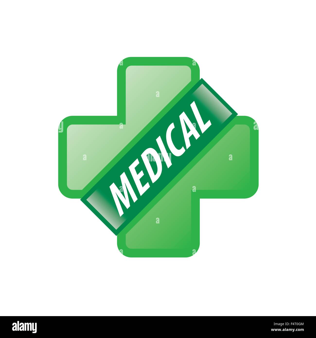vector logo green cross and ribbon Stock Vector Image & Art - Alamy