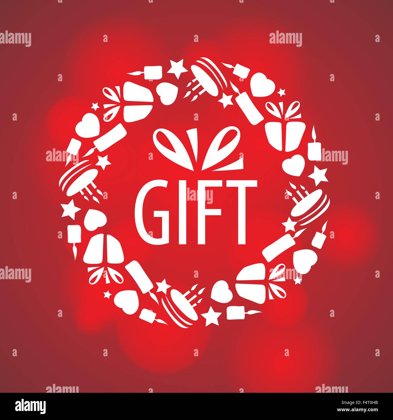 vector logo round wreath for the holidays Stock Vector Image & Art - Alamy