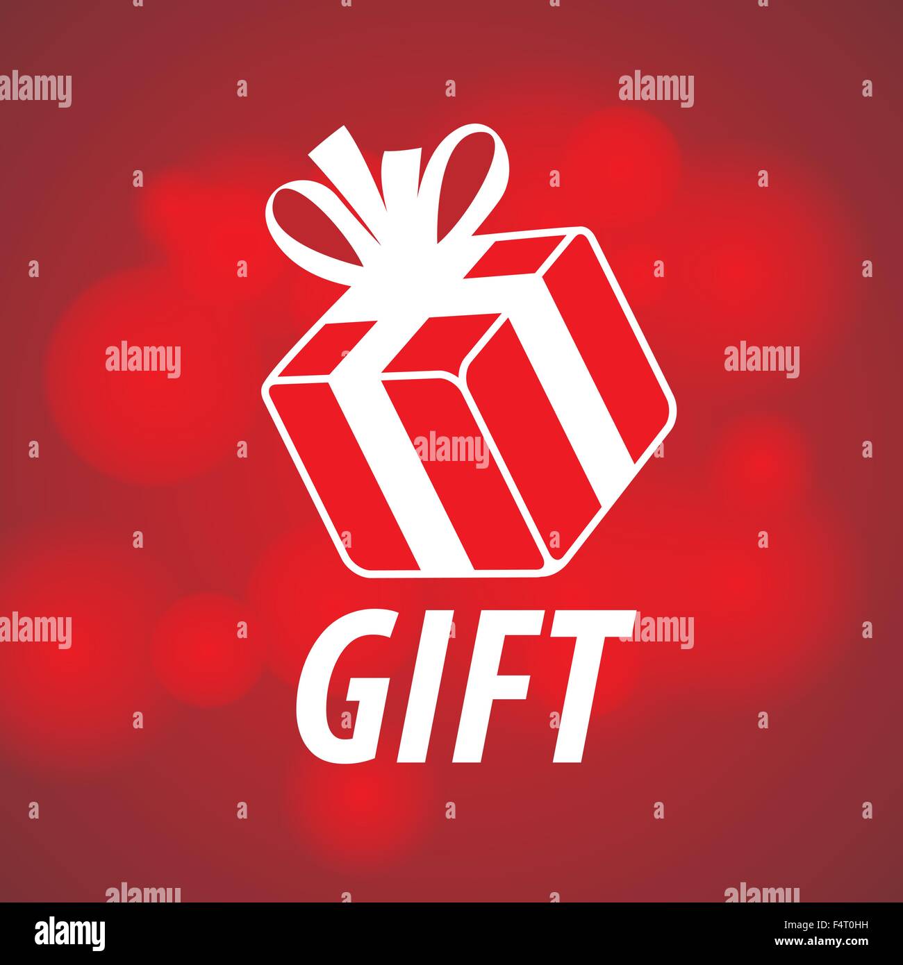 vector logo box on a red background Stock Vector Image & Art - Alamy