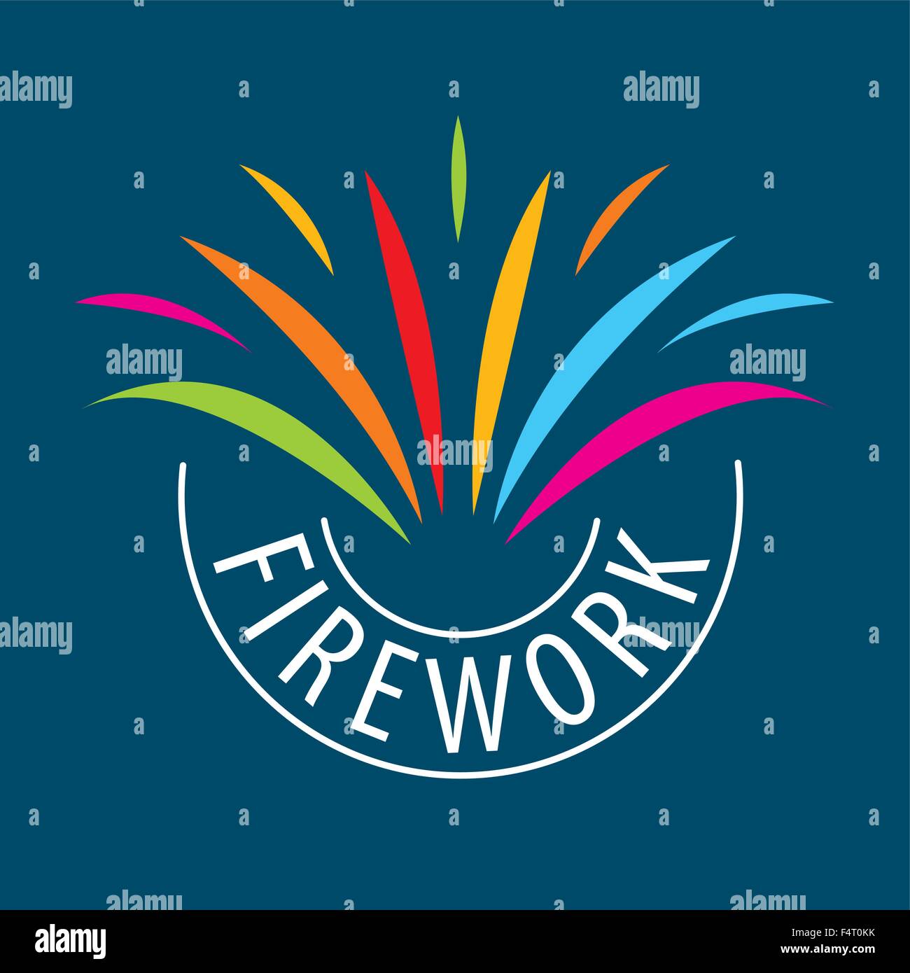 Abstract vector logo for the celebrations and fireworks Stock Vector ...