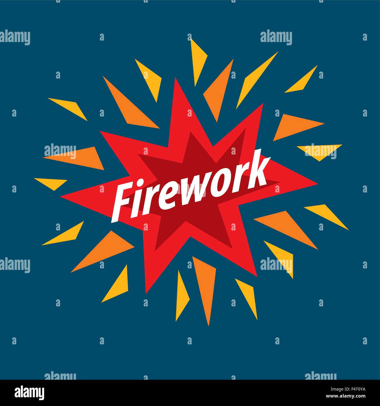 Abstract colorful vector logo for fireworks Stock Vector Image & Art ...