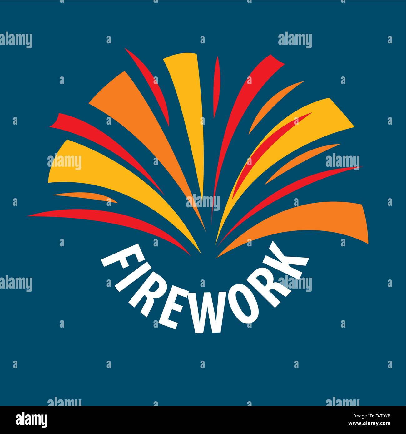 vector logo abstract multicolored fireworks Stock Vector Image & Art ...