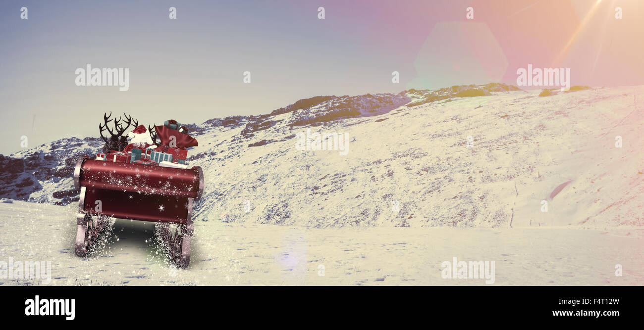 Father christmas and sleigh hi-res stock photography and images - Alamy