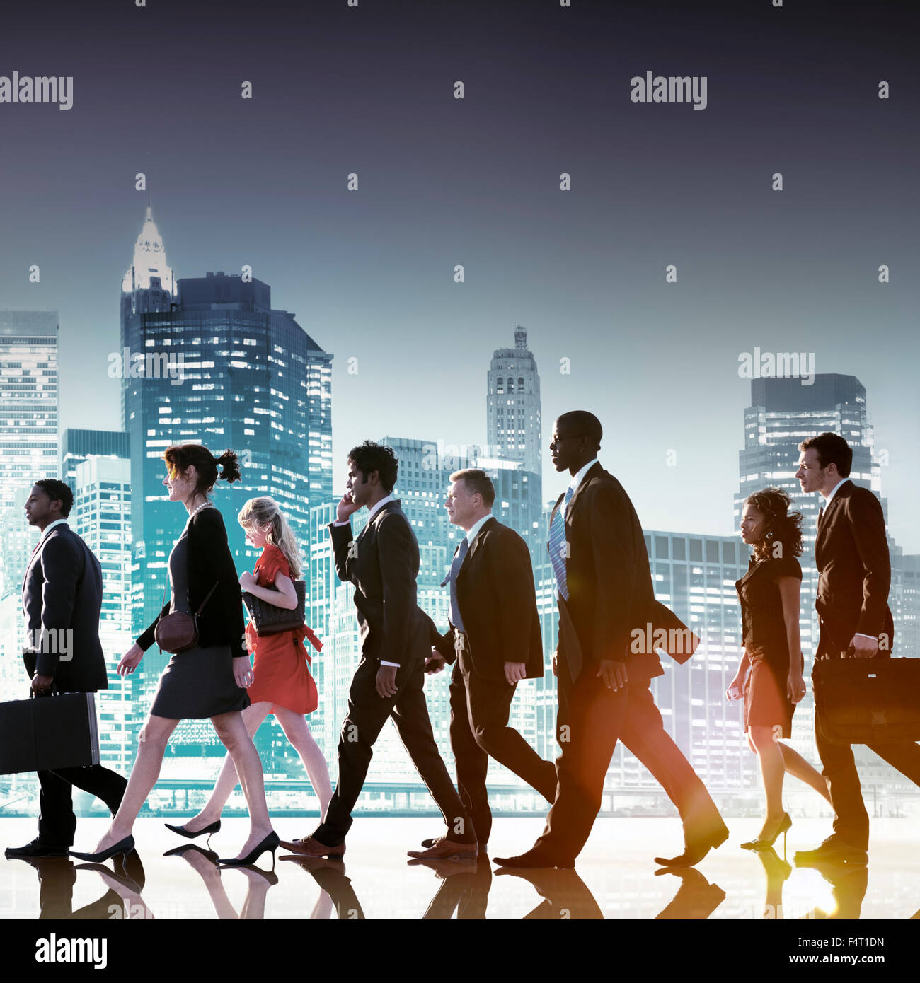 Business People Corporate Walking City Concept Stock Photo - Alamy