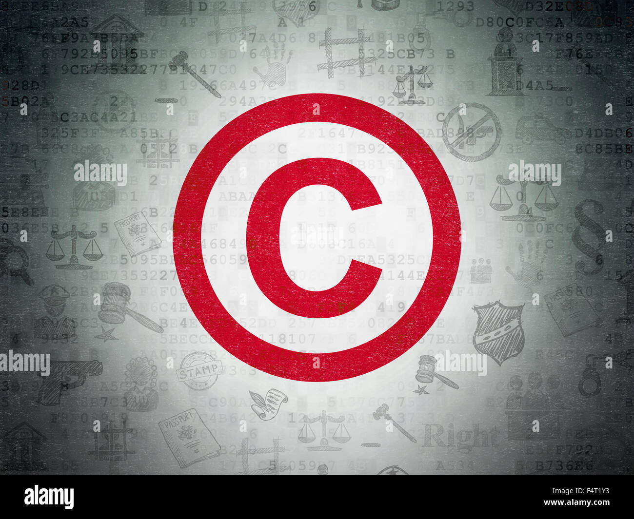 Law concept: Copyright on Digital Paper background Stock Photo - Alamy