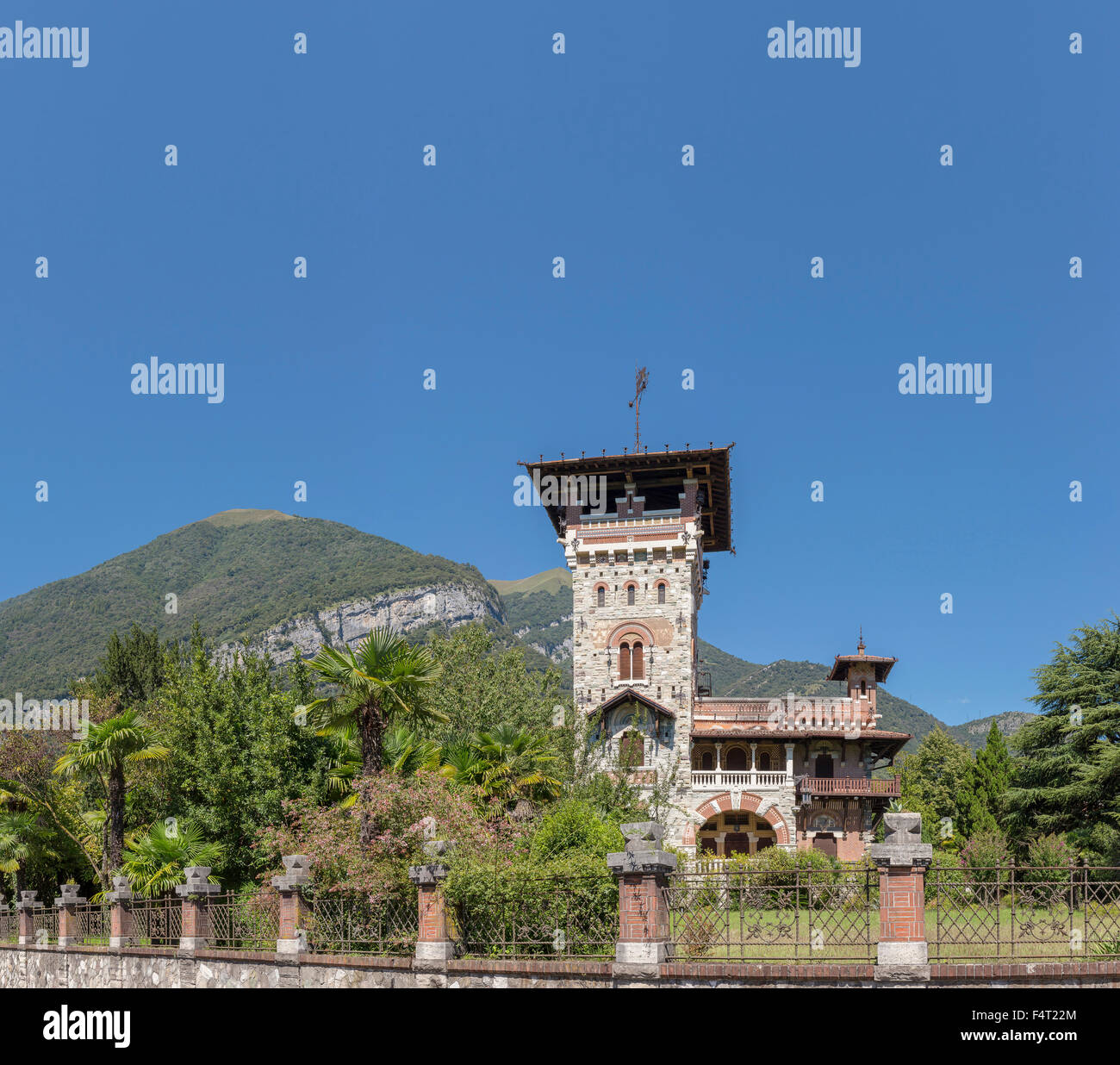 Italy, Europe, Tremezzina, Lombardia, Lombardy, Villa Pessina, Lago di ...