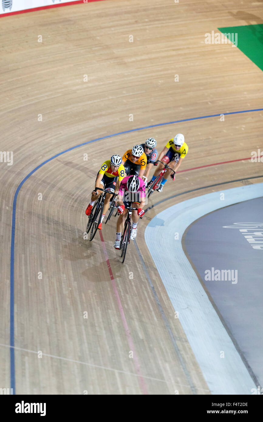 6 Day London, an elite track cycling competition, Lee Valley Velo Park ...