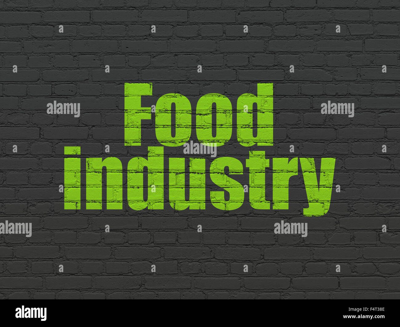 Industry concept: Food Industry on wall background Stock Photo - Alamy