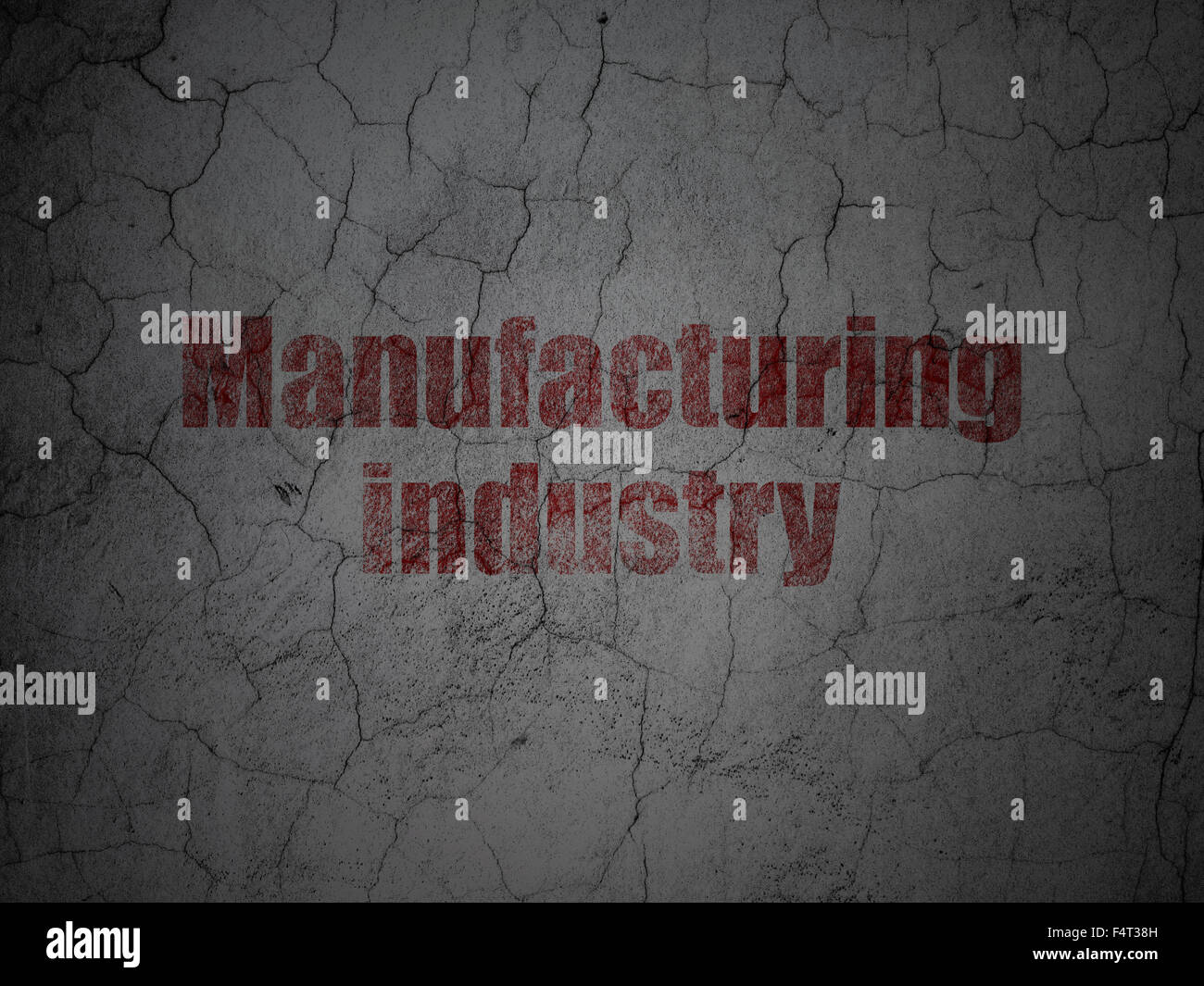 Manufacuring concept: Manufacturing Industry on grunge wall background ...