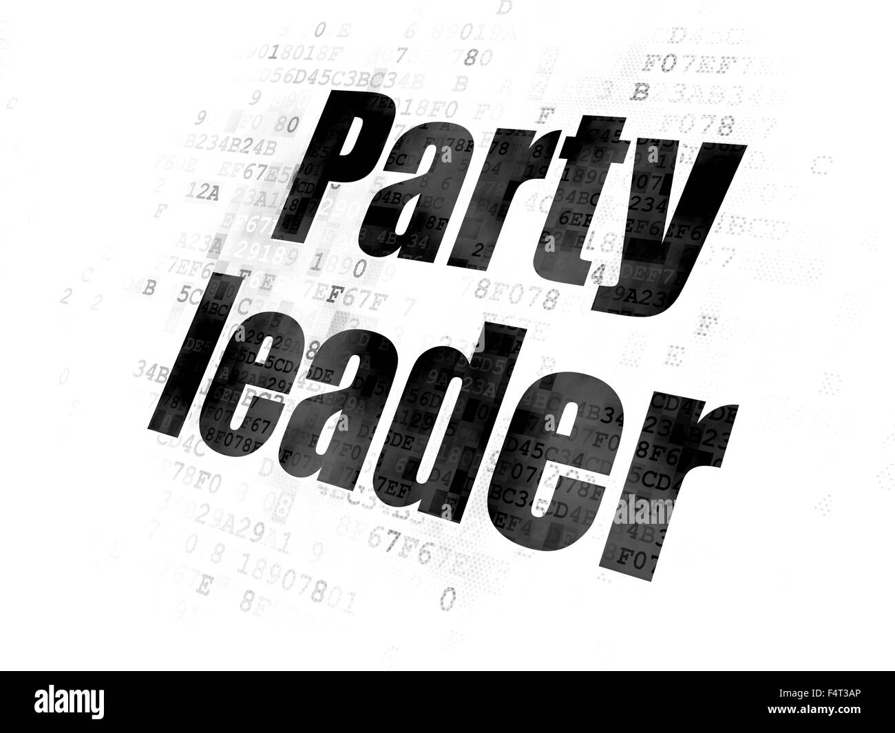 Politics concept: Party Leader on Digital background Stock Photo - Alamy