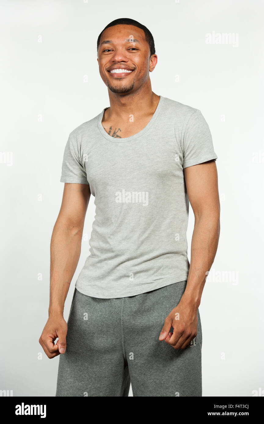 Black Male Workout Ready Stock Photo - Alamy