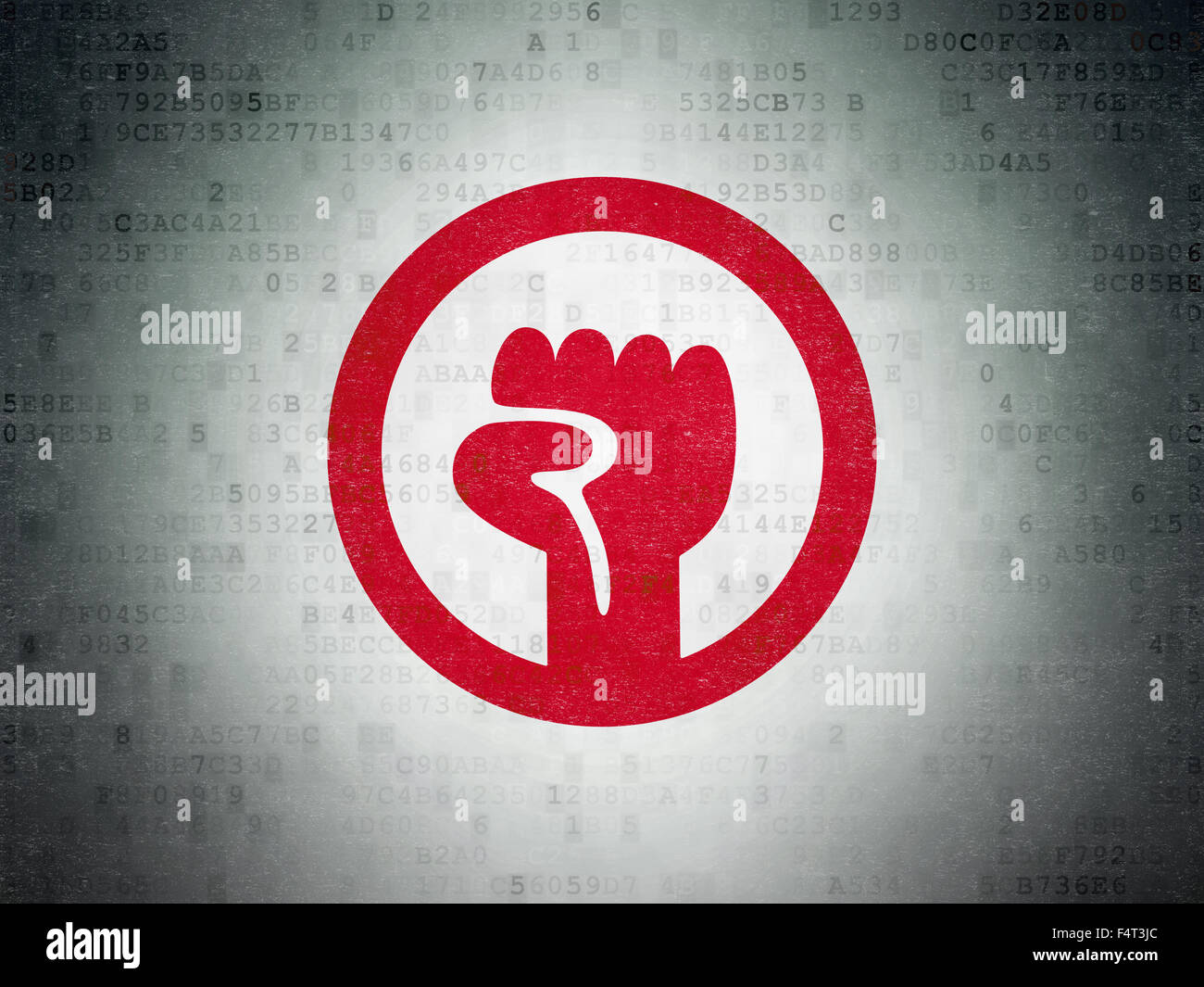 Politics concept: Uprising on Digital Paper background Stock Photo - Alamy