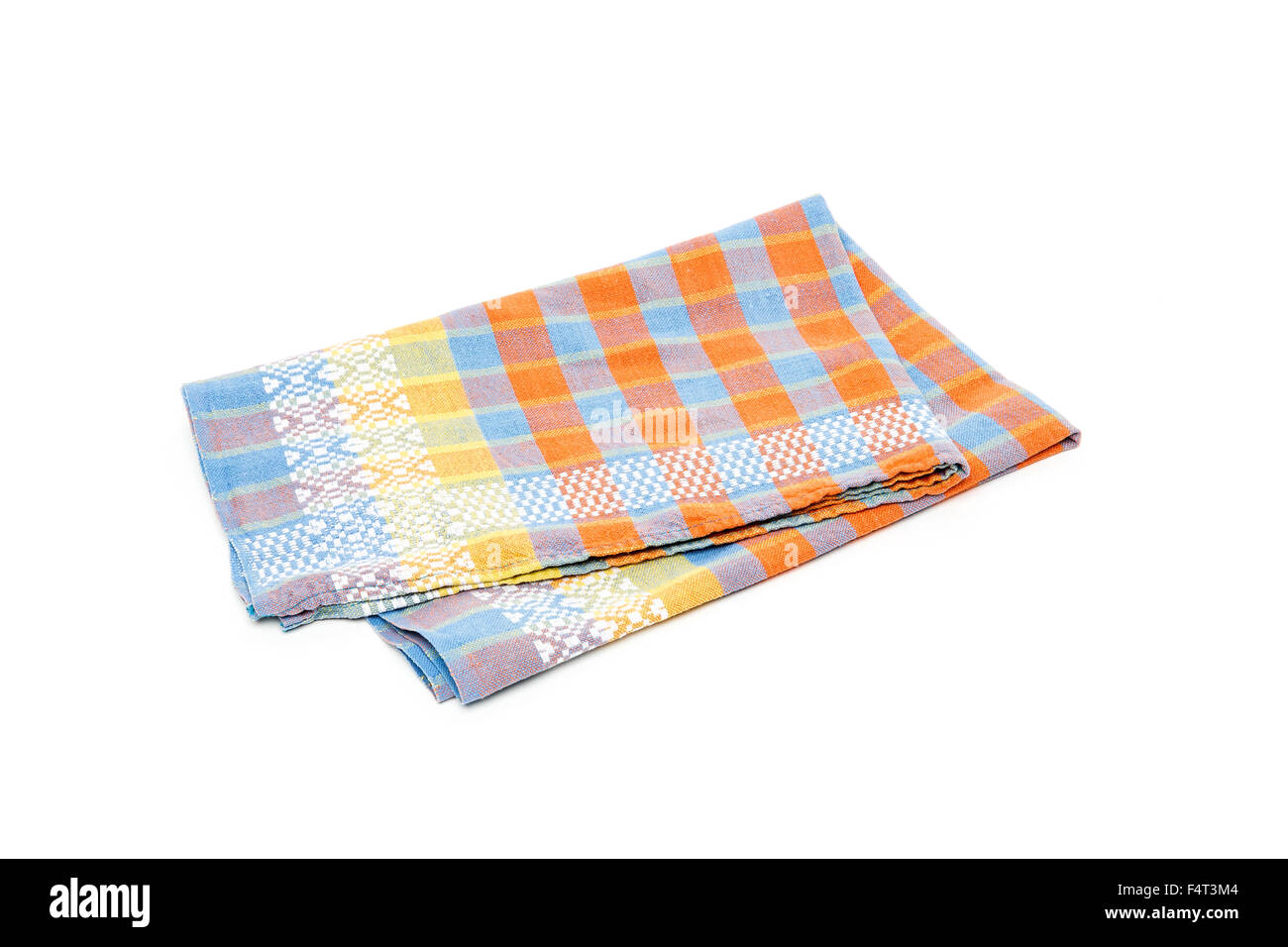 clean kitchen cloth isolated on white background Stock Photo - Alamy