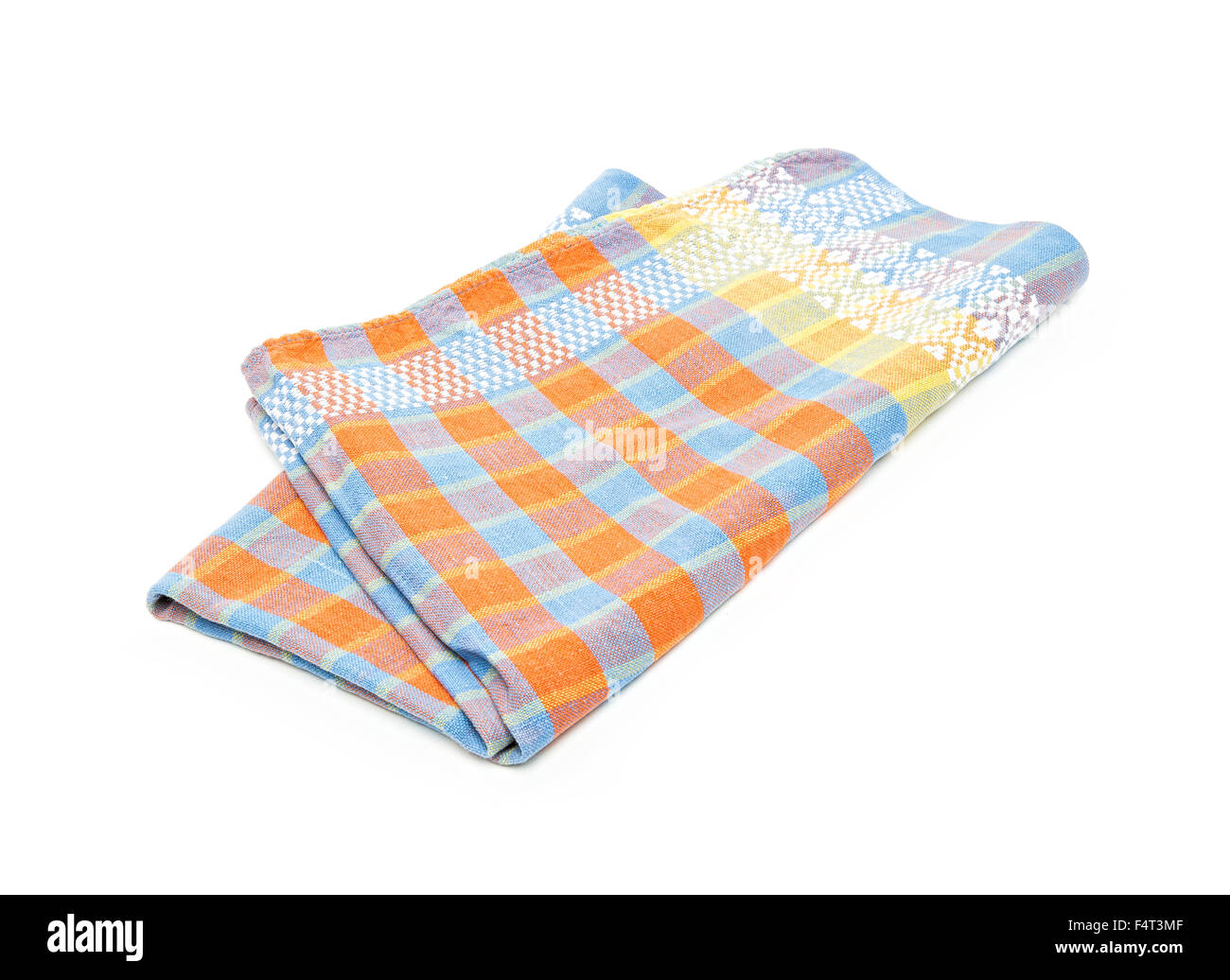 clean kitchen cloth isolated on white background Stock Photo - Alamy