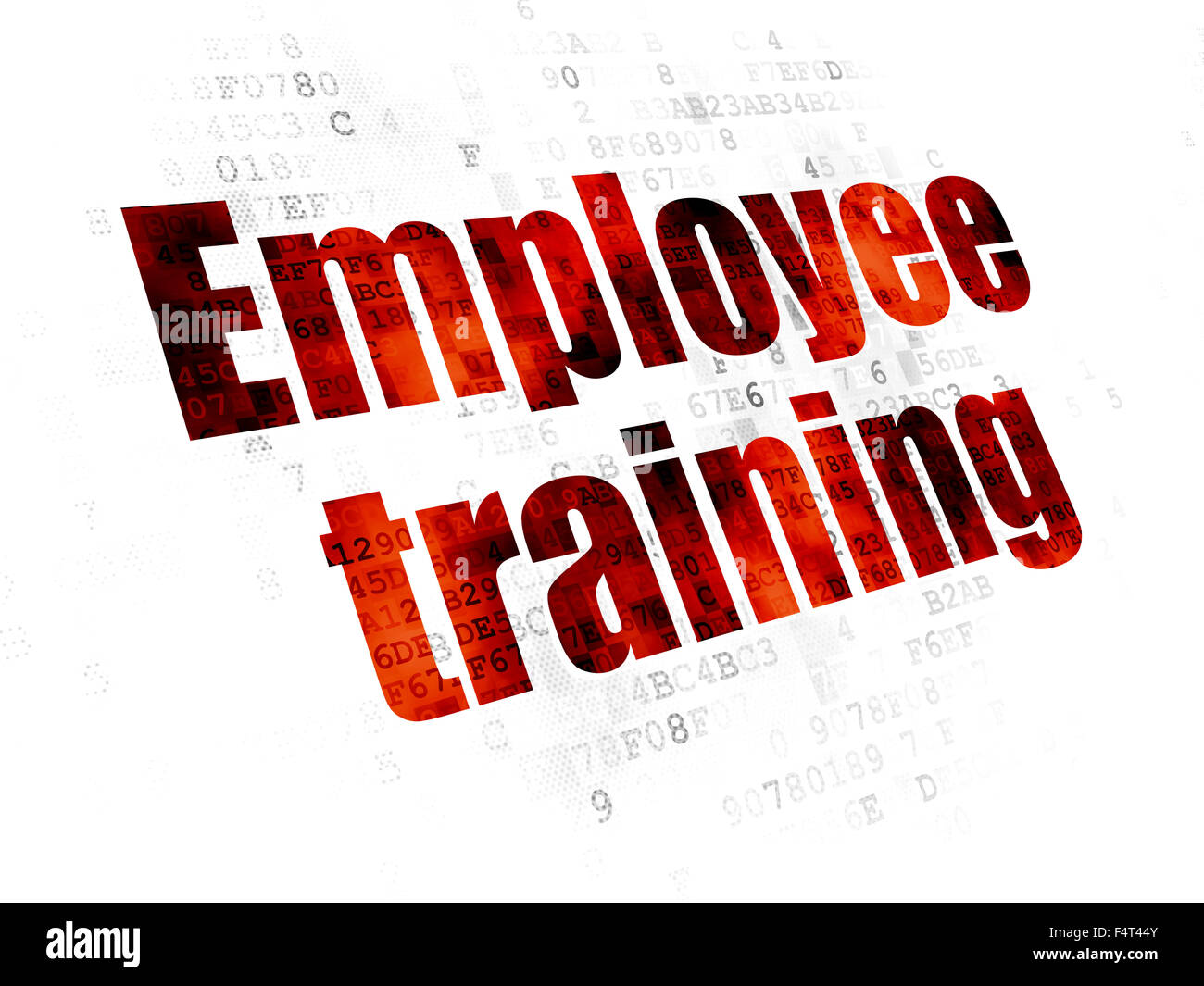 Learning concept: Employee Training on Digital background Stock Photo ...