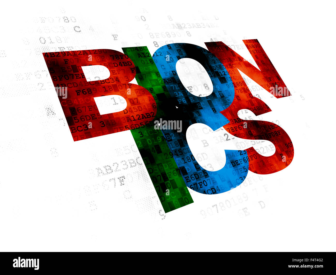 Science concept: Bionics on Digital background Stock Photo - Alamy