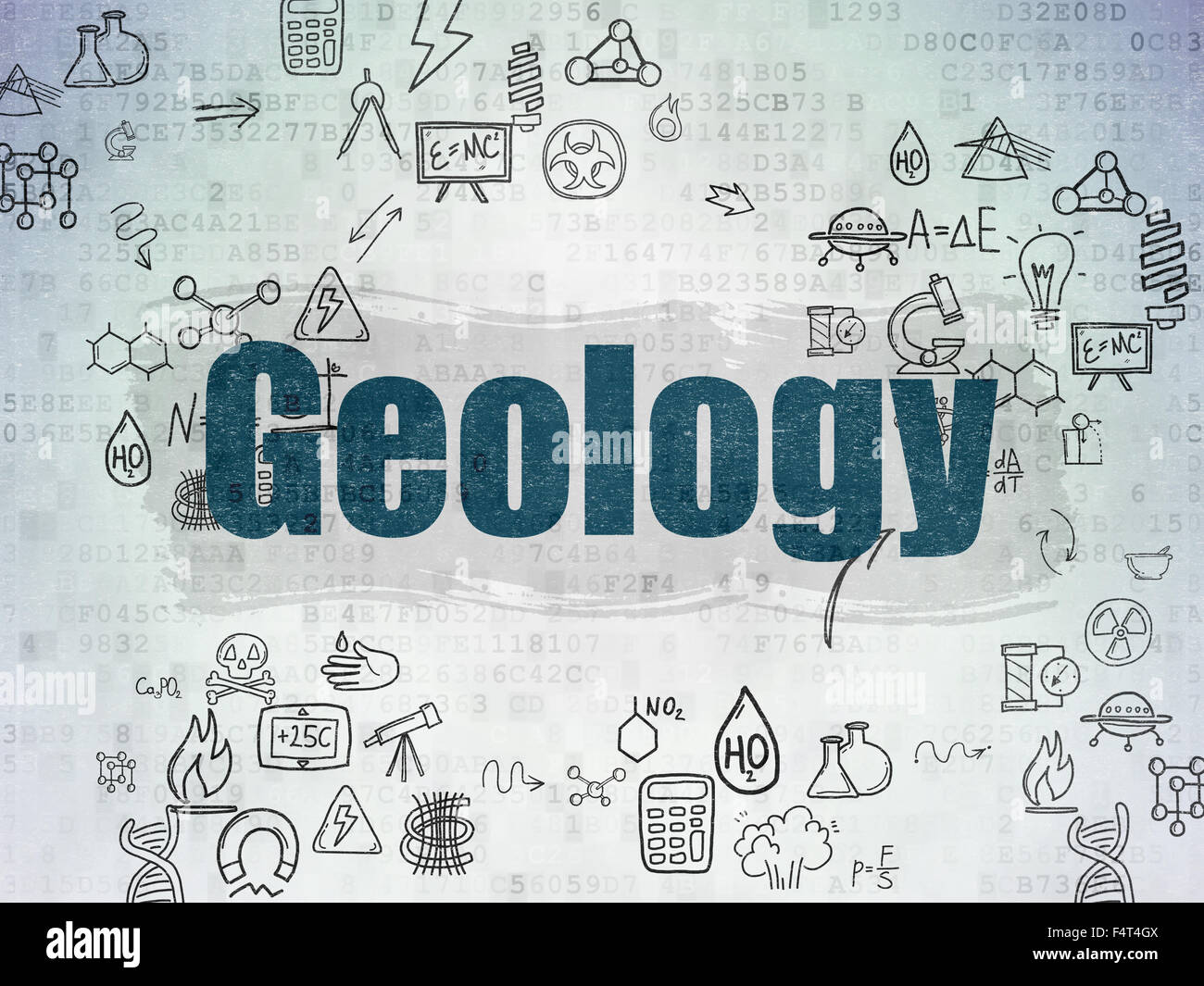 Science concept: Geology on Digital Paper background Stock Photo - Alamy