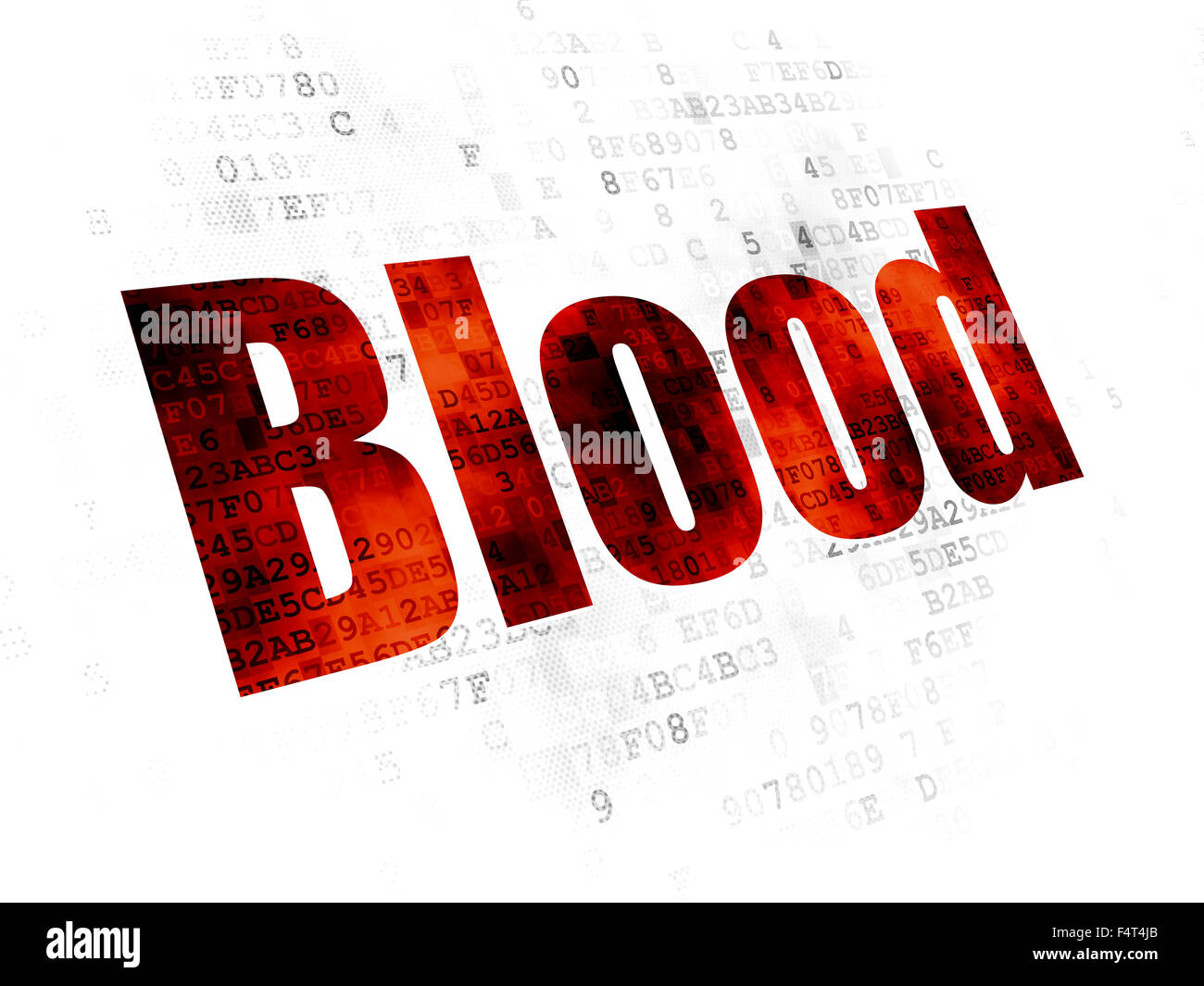 Medicine concept: Blood on Digital background Stock Photo - Alamy
