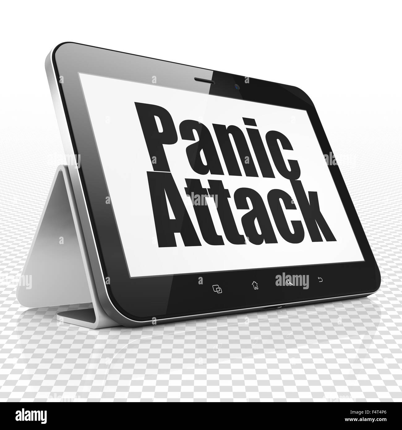Health concept: Tablet Computer with Panic Attack on display Stock ...