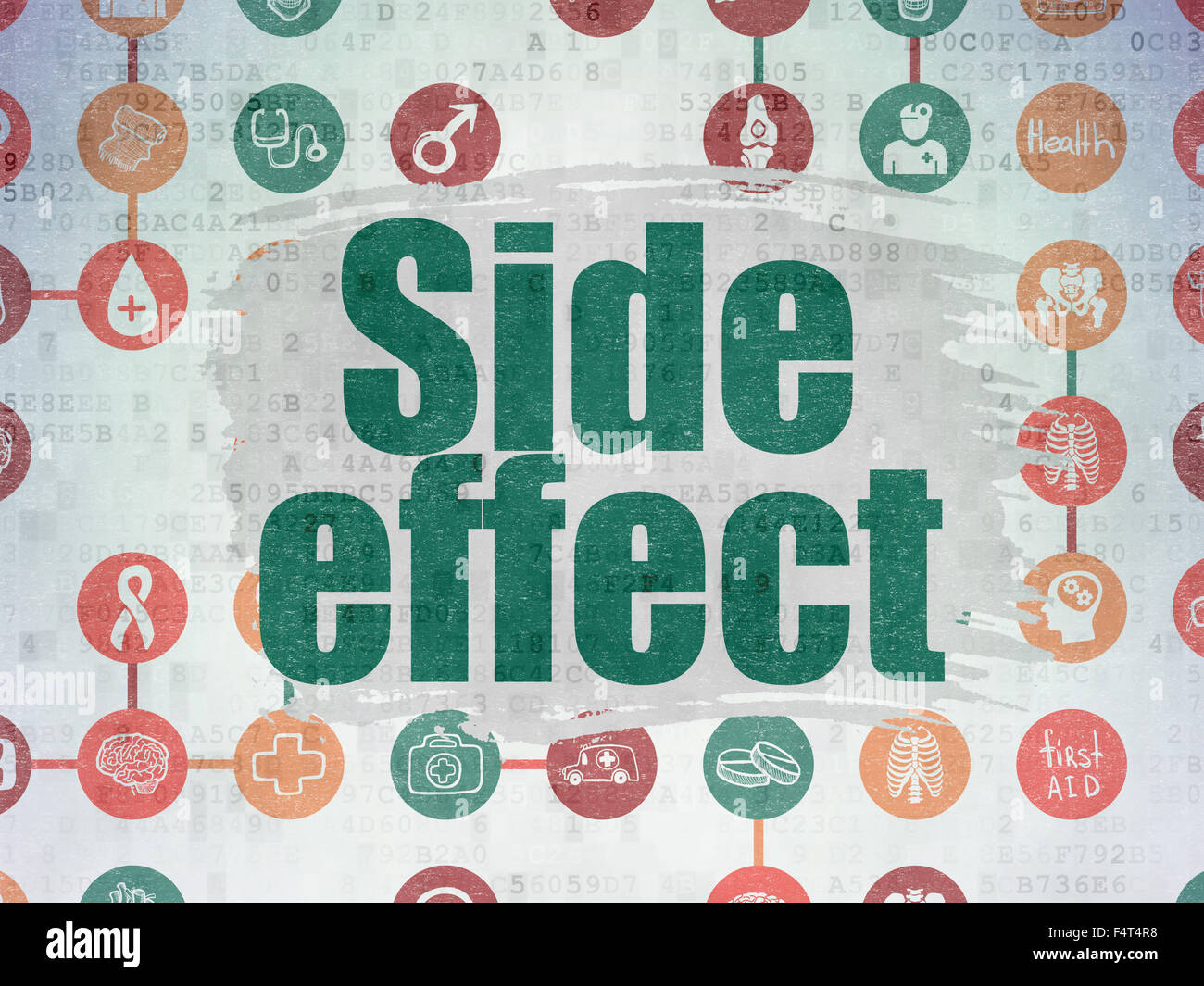 Medicine concept: Side Effect on Digital Paper background Stock Photo ...