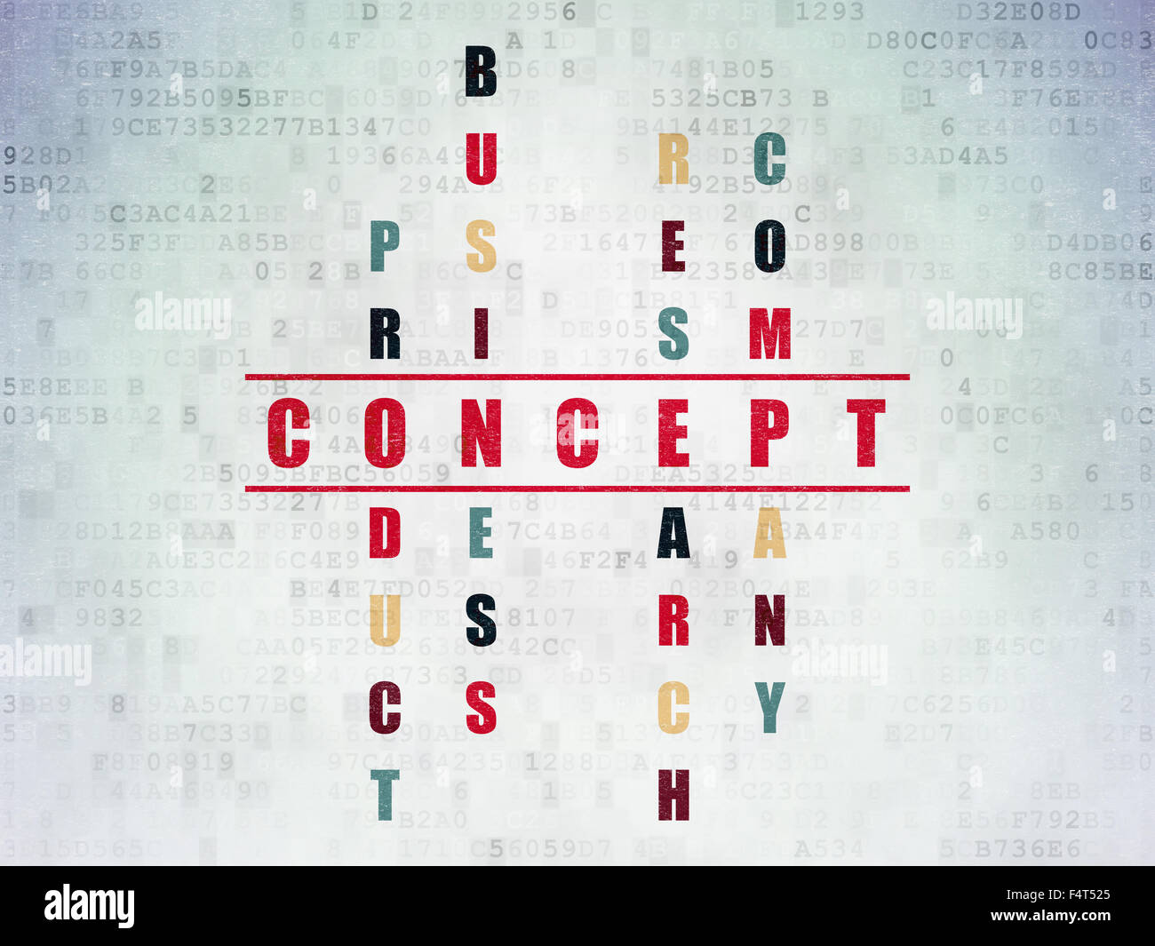 Advertising concept: Concept in Crossword Puzzle Stock Photo - Alamy