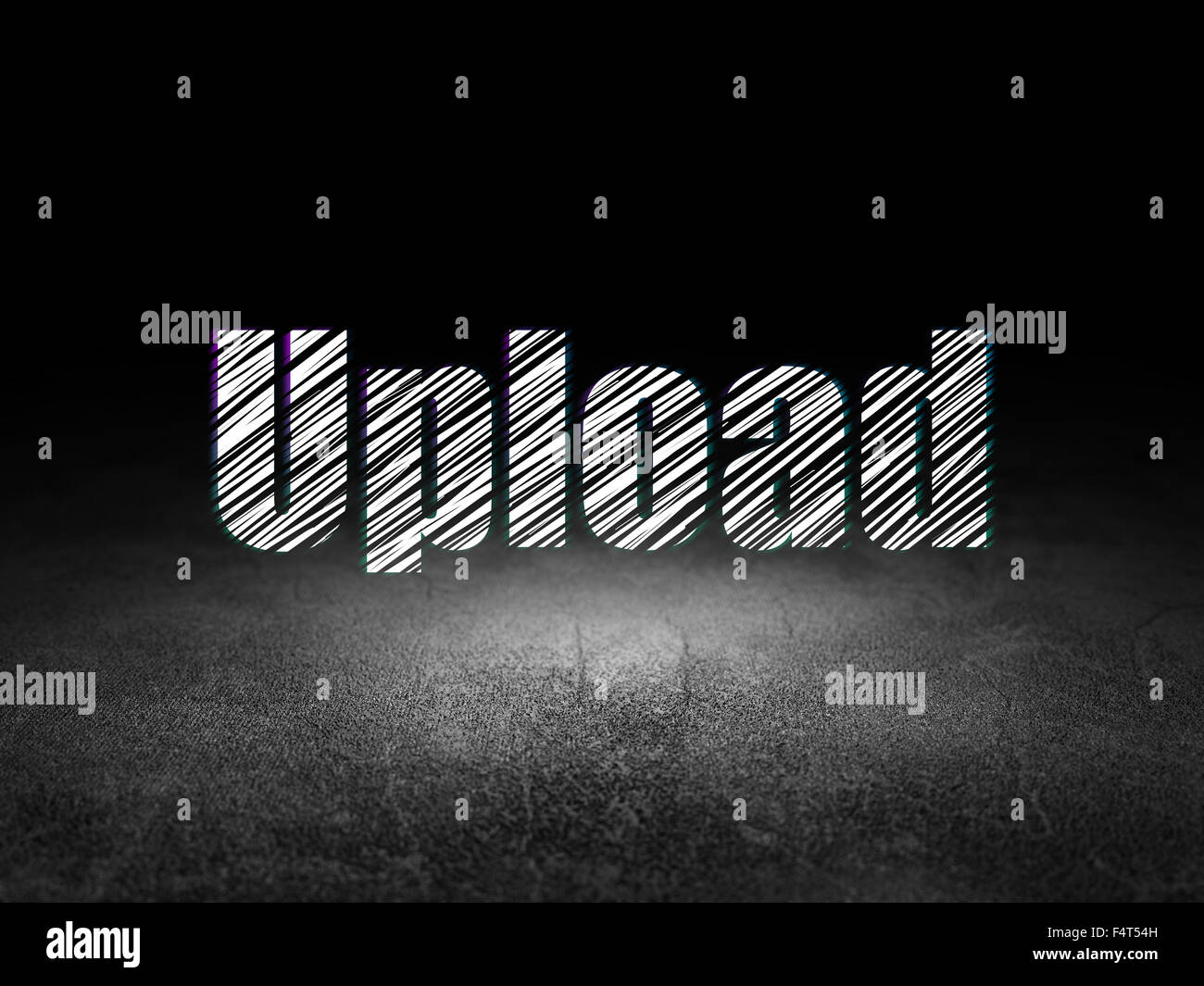 Web development concept: Upload in grunge dark room Stock Photo - Alamy
