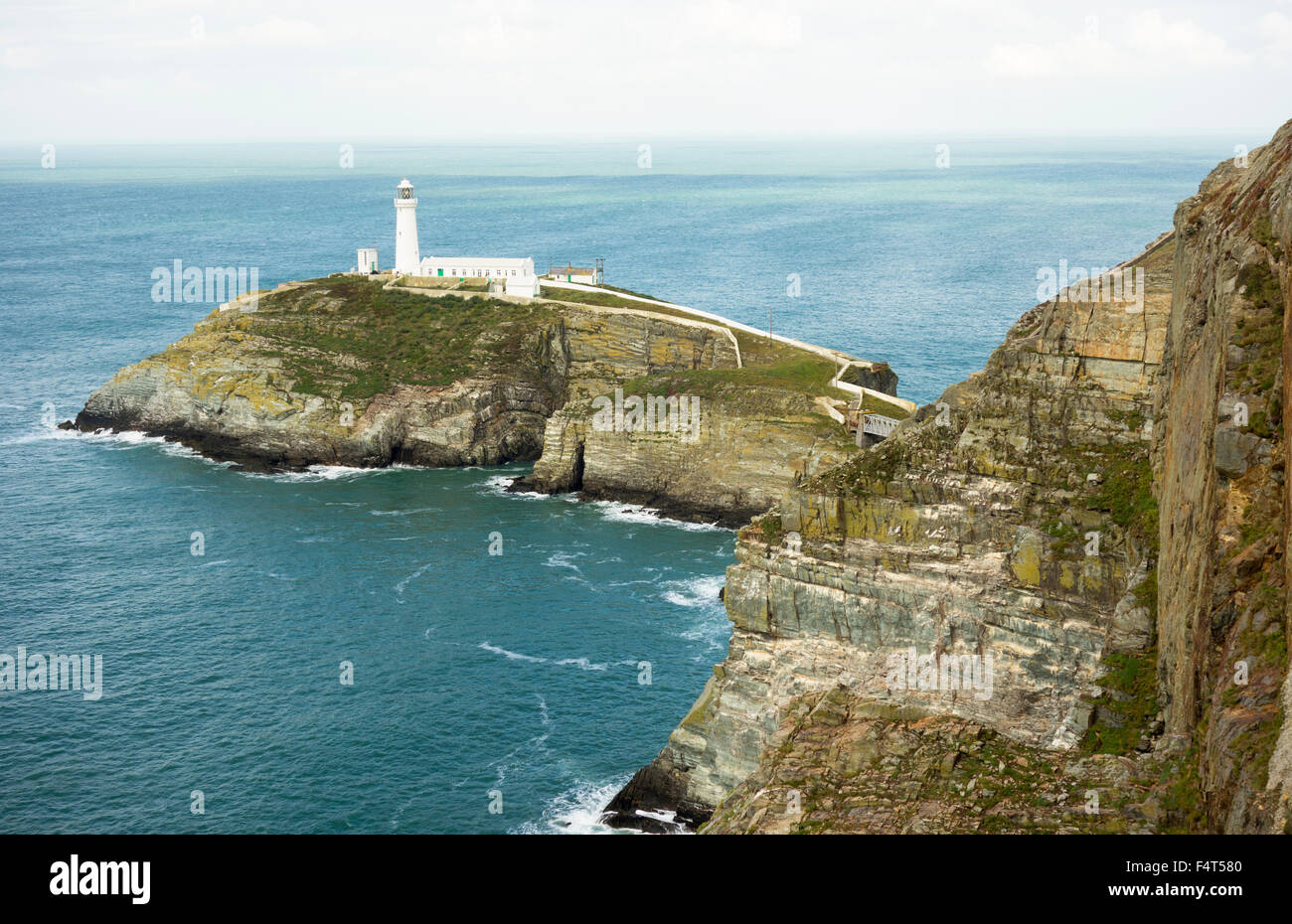 South Stack lighthouse on Anglesey North Wales Stock Photo - Alamy