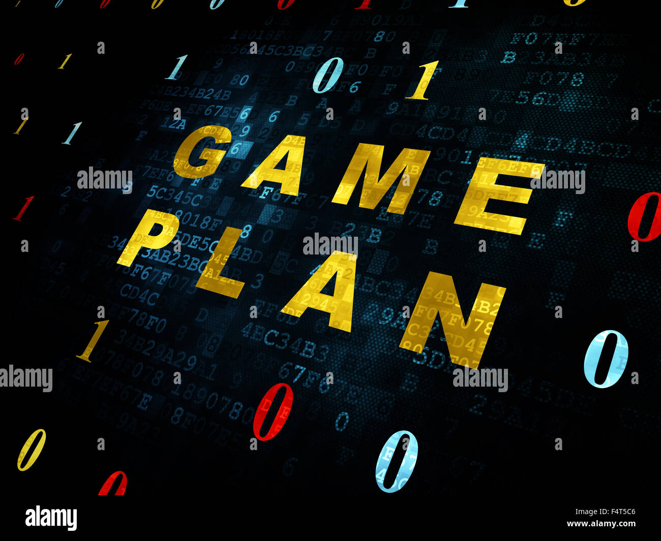 Finance concept: Game Plan on Digital background Stock Photo - Alamy