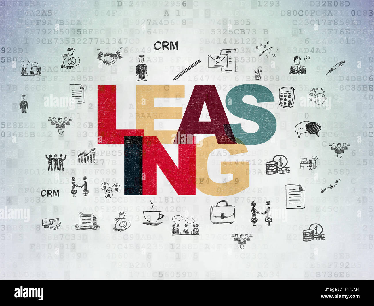 Business concept: Leasing on Digital Paper background Stock Photo - Alamy