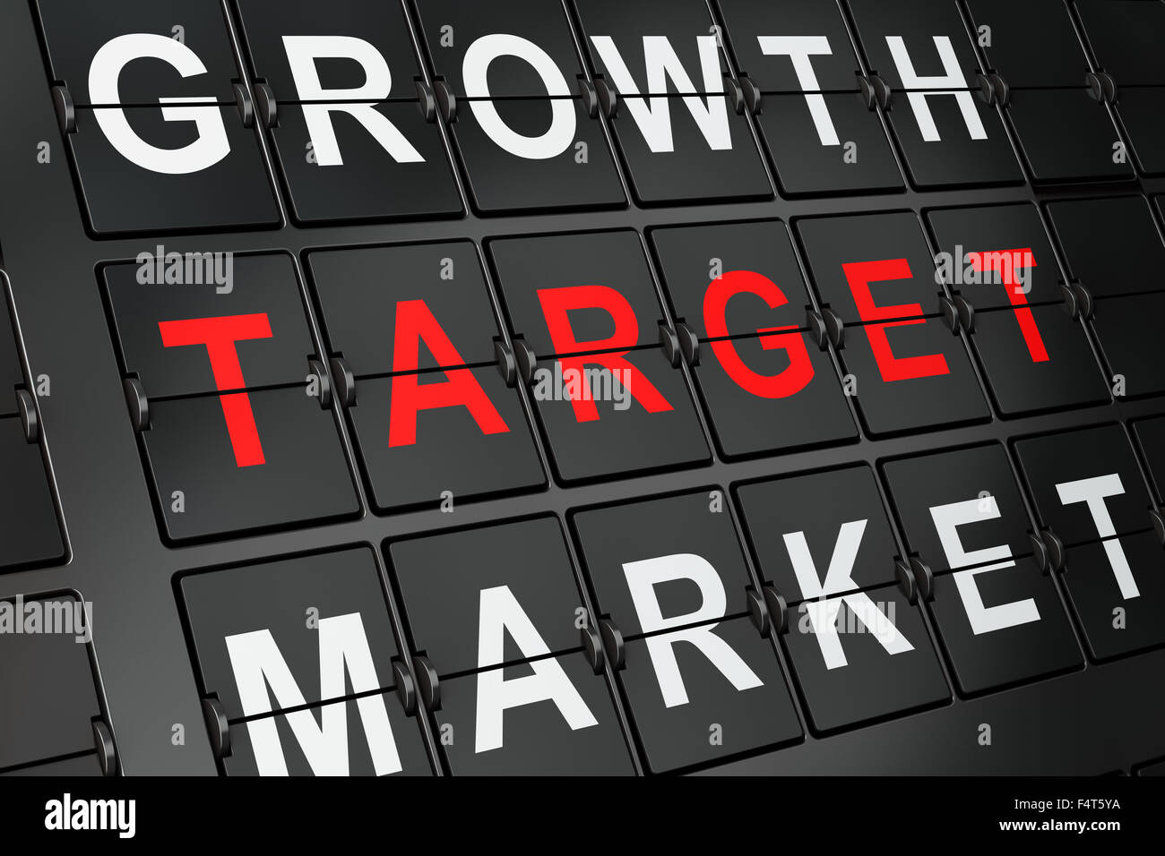 Business concept: Target on airport board background Stock Photo - Alamy