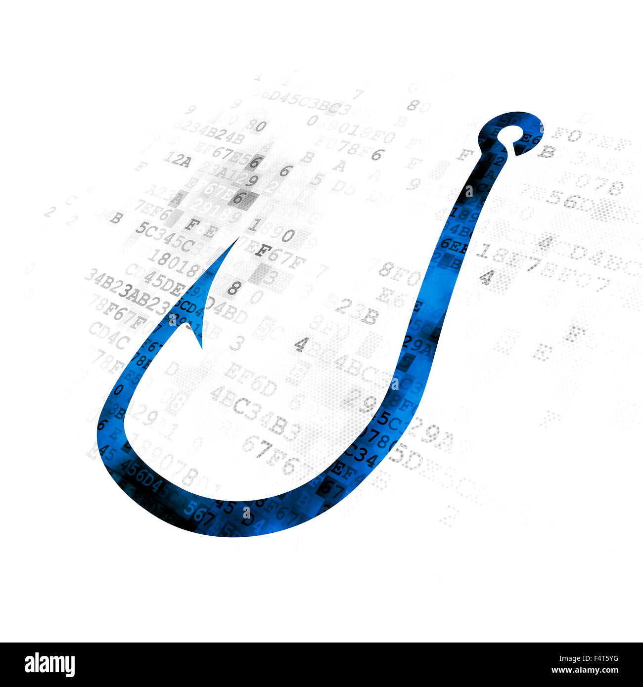Privacy concept: Fishing Hook on Digital background Stock Photo - Alamy