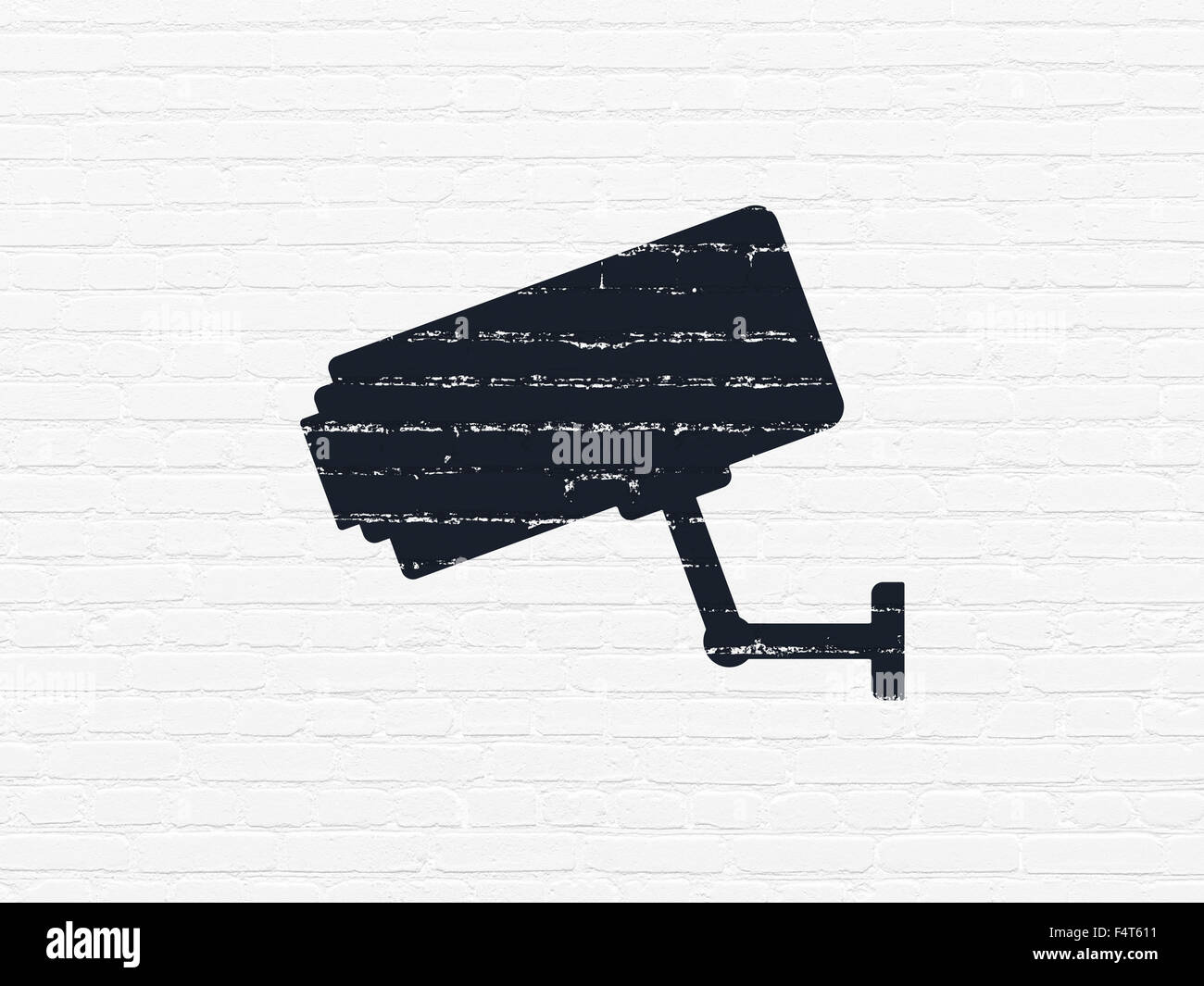 Privacy concept: Cctv Camera on wall background Stock Photo - Alamy