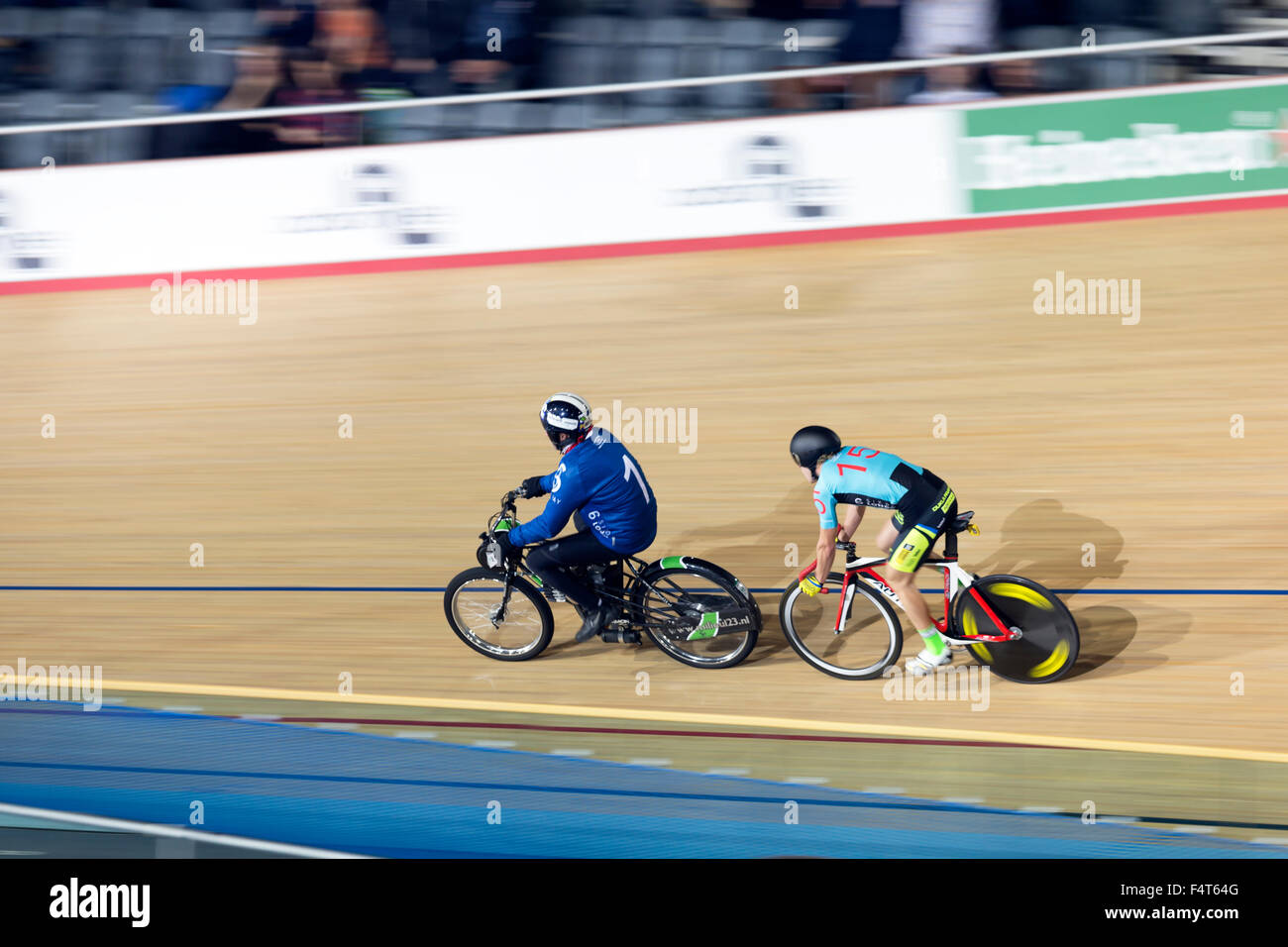 6 Day London, an elite track cycling competition, Lee Valley Velo Park ...