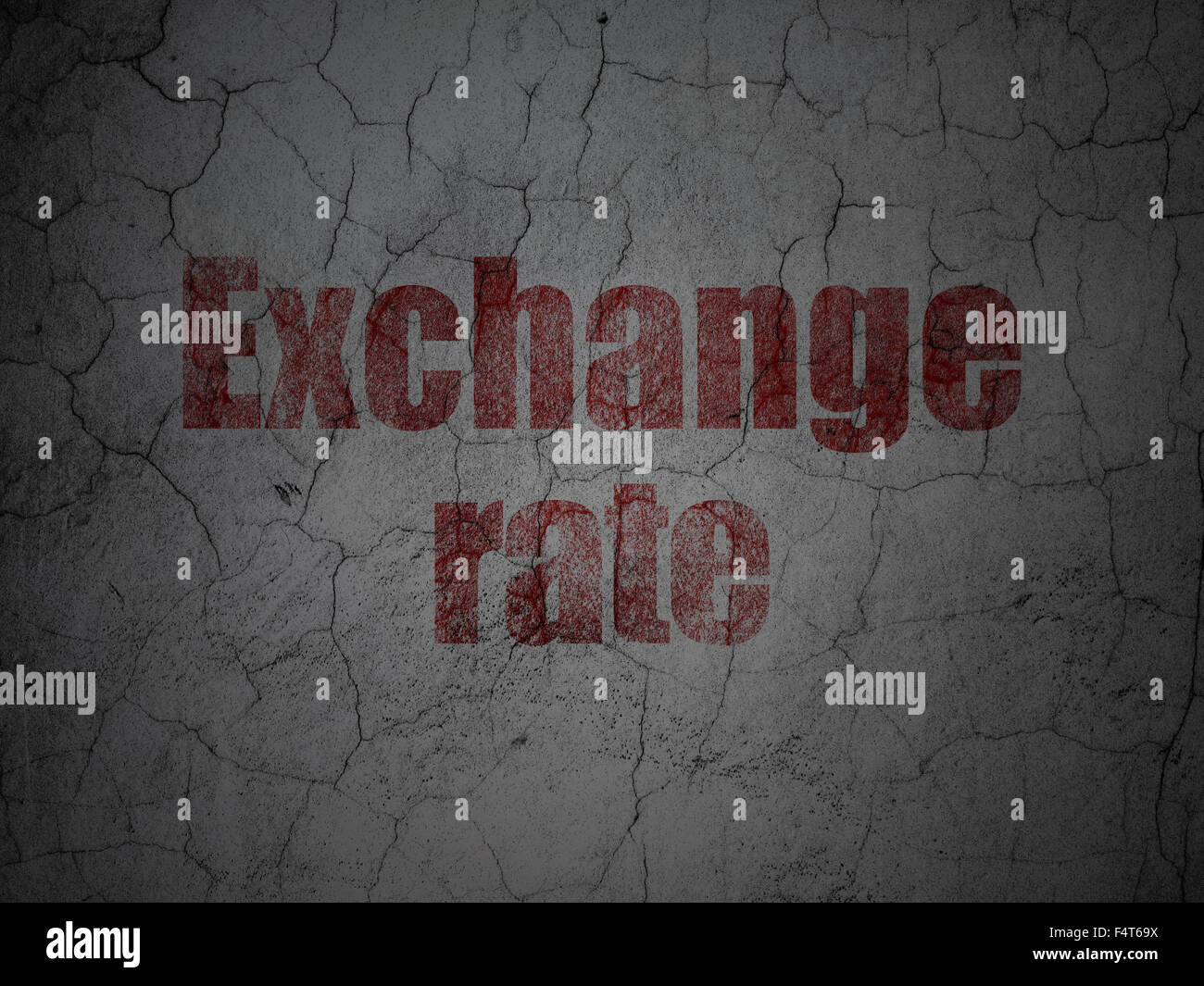 Money concept: Exchange Rate on grunge wall background Stock Photo - Alamy