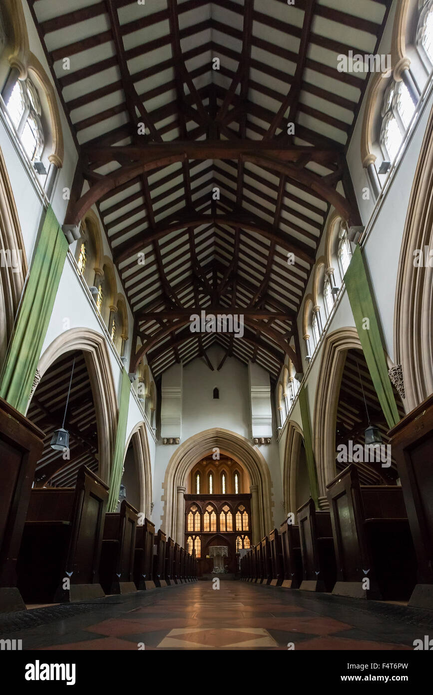 Inside of St Martin's Church in Dorking, Surrey UK Stock Photo - Alamy