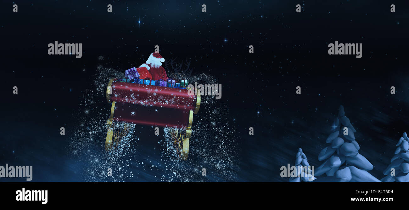 Santa sleigh sky hi-res stock photography and images - Alamy
